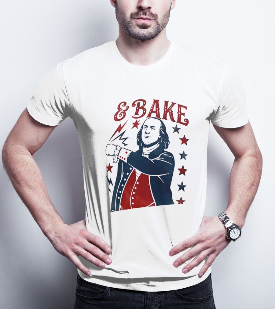 George Washington 4th Of July Bake American 250th Celebration T-Shirt