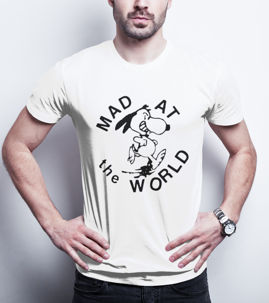 Snoopy Mad At The World Peanuts T-Shirt