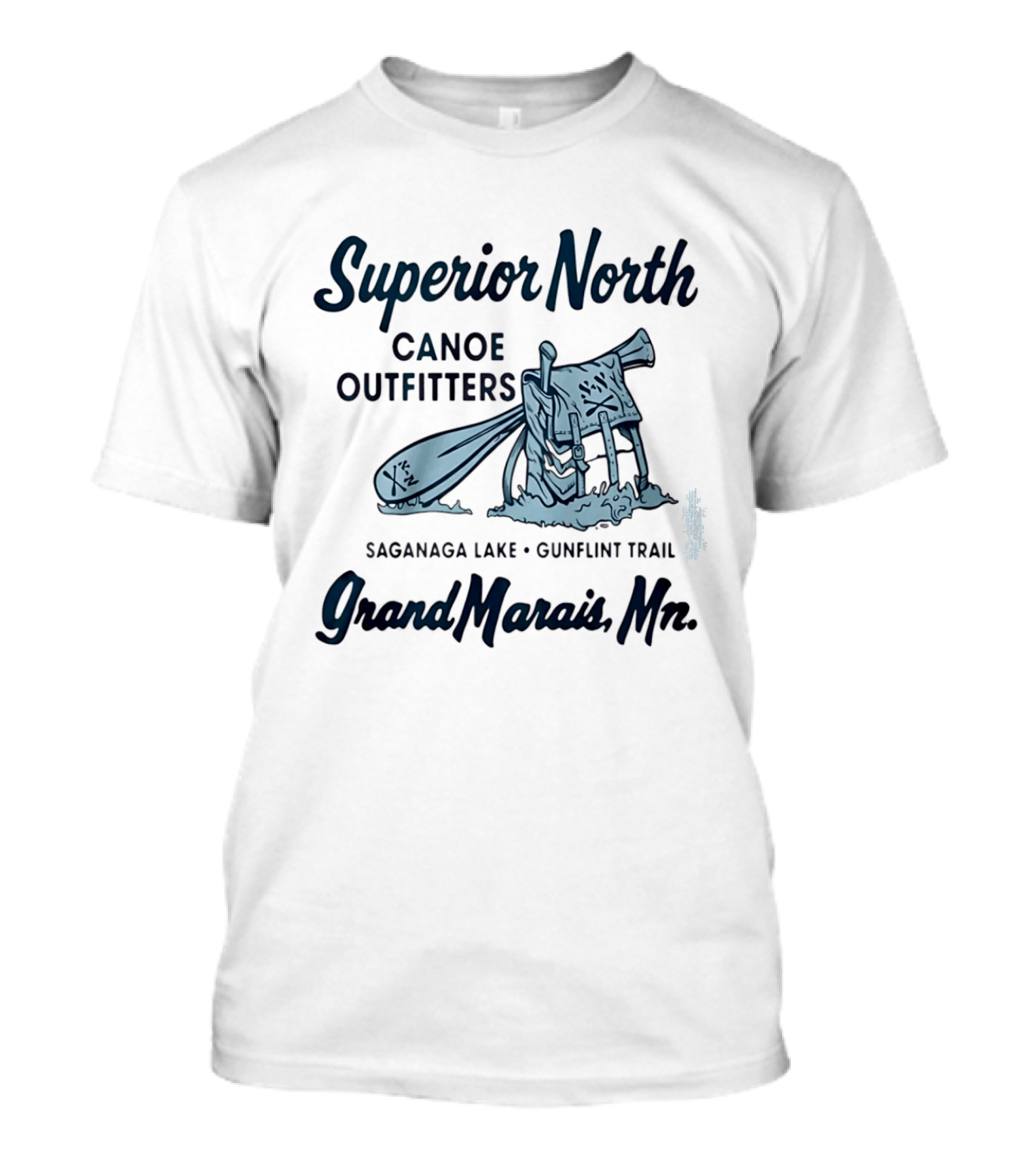 Superior North Canoe Outfitters Saganaa Lake Gunflint Trail Grand Marais Mn T-Shirt