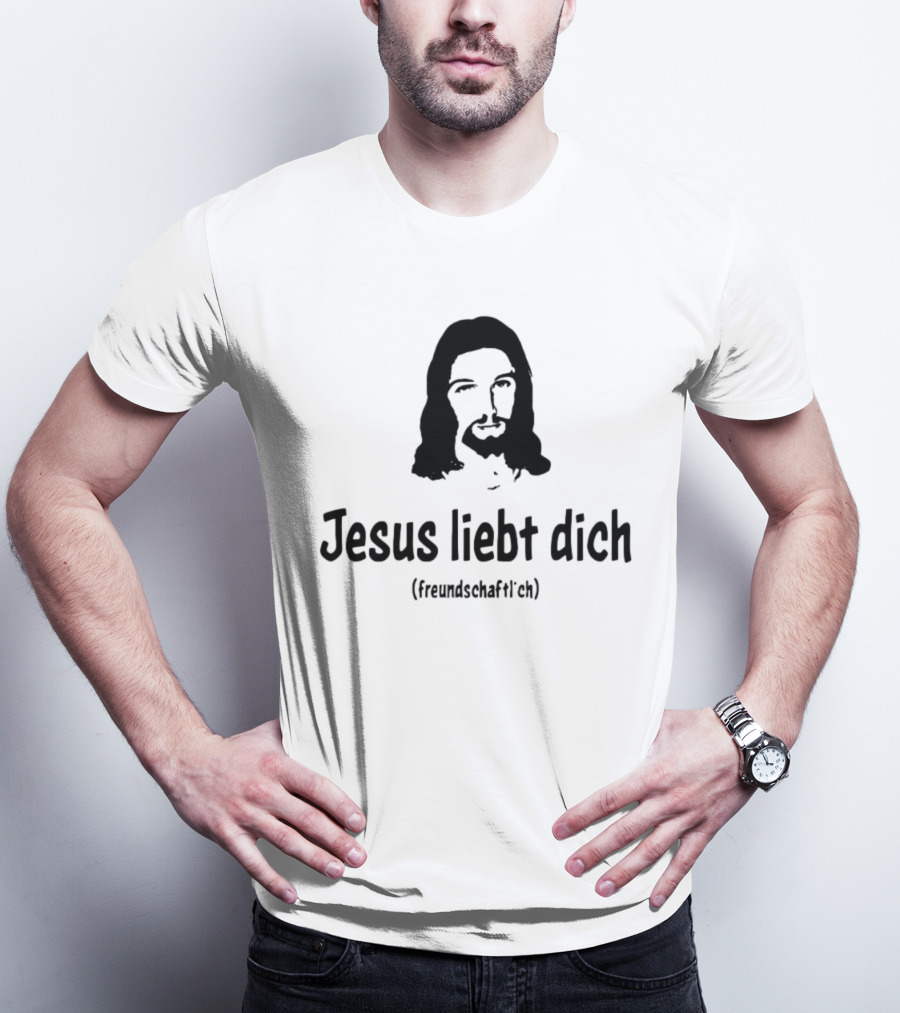Jesus Liebt Dich Freundschaftlich T-Shirt