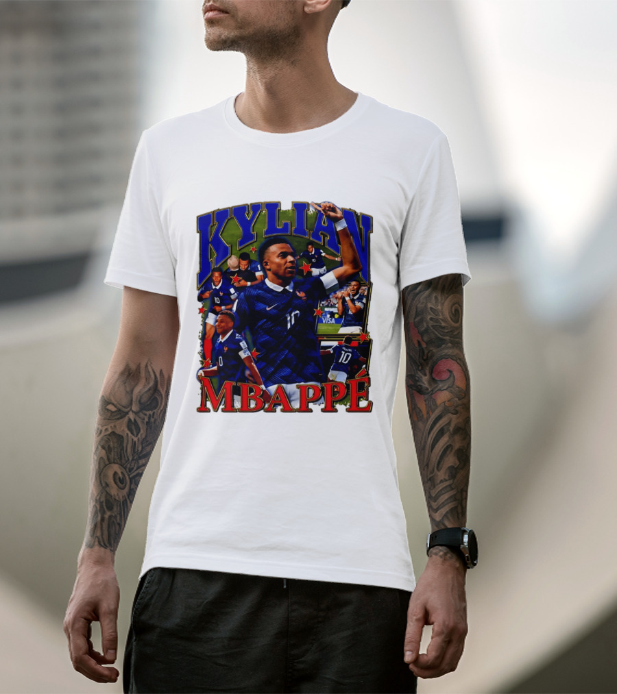 Kylian Mbappe France National Team Star Player Highlights Number 10 T-Shirt
