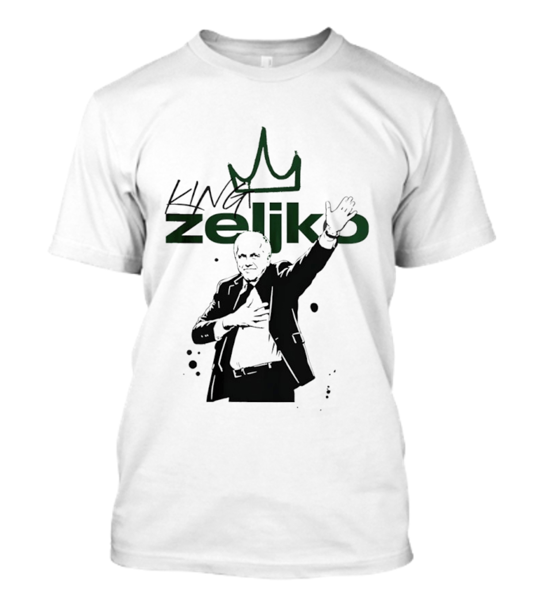 King Zeljko Obradovic Legendary Coach Iconography T-Shirt