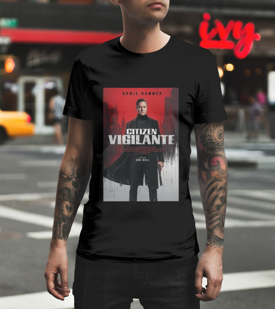 Armie Hammer Citizen Vigilante Film By Uwe Boll T-Shirt