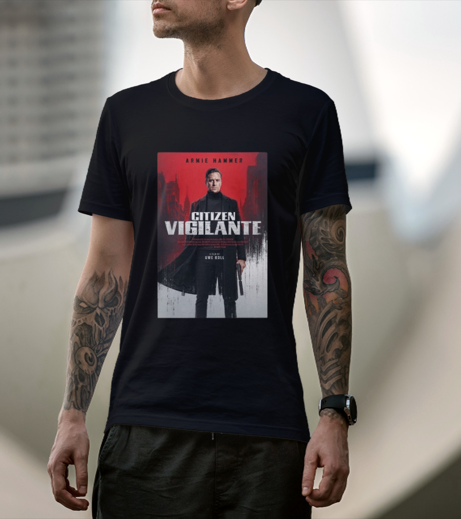 Armie Hammer Citizen Vigilante Film By Uwe Boll T-Shirt