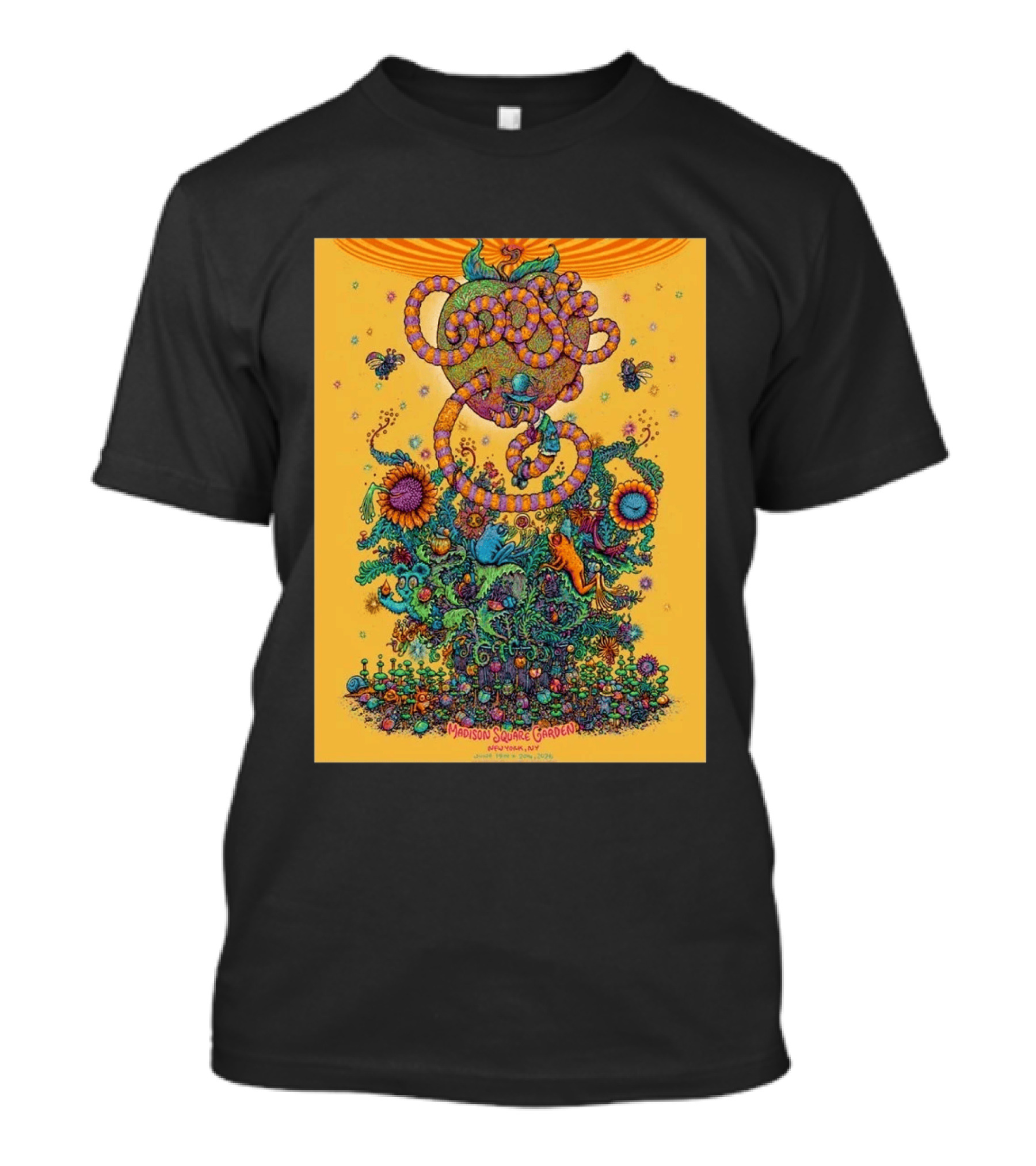 Goose Madison Square Garden New York June 19 And 20 2026 Event Psychedelic Floral T-Shirt