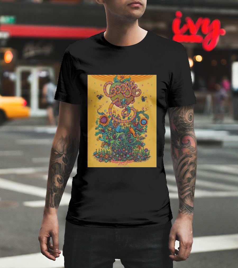 Goose Madison Square Garden New York June 19 And 20 2026 Event Psychedelic Floral T-Shirt