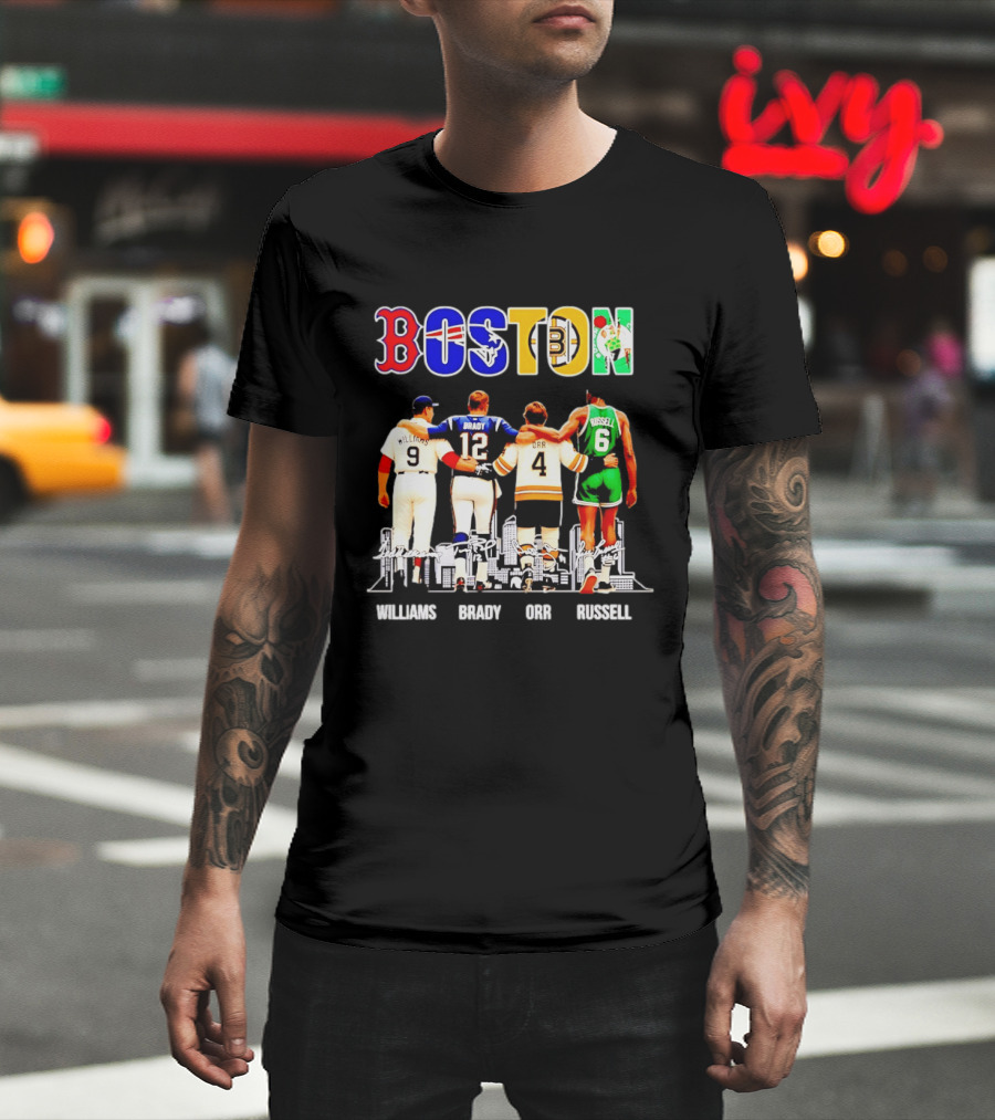 Boston Williams Brady Orr Russell Sports Legends T-Shirt
