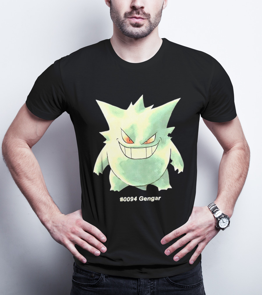Gengar Pokemon 0094 Shadow Pokemon Ghost Type T-Shirt
