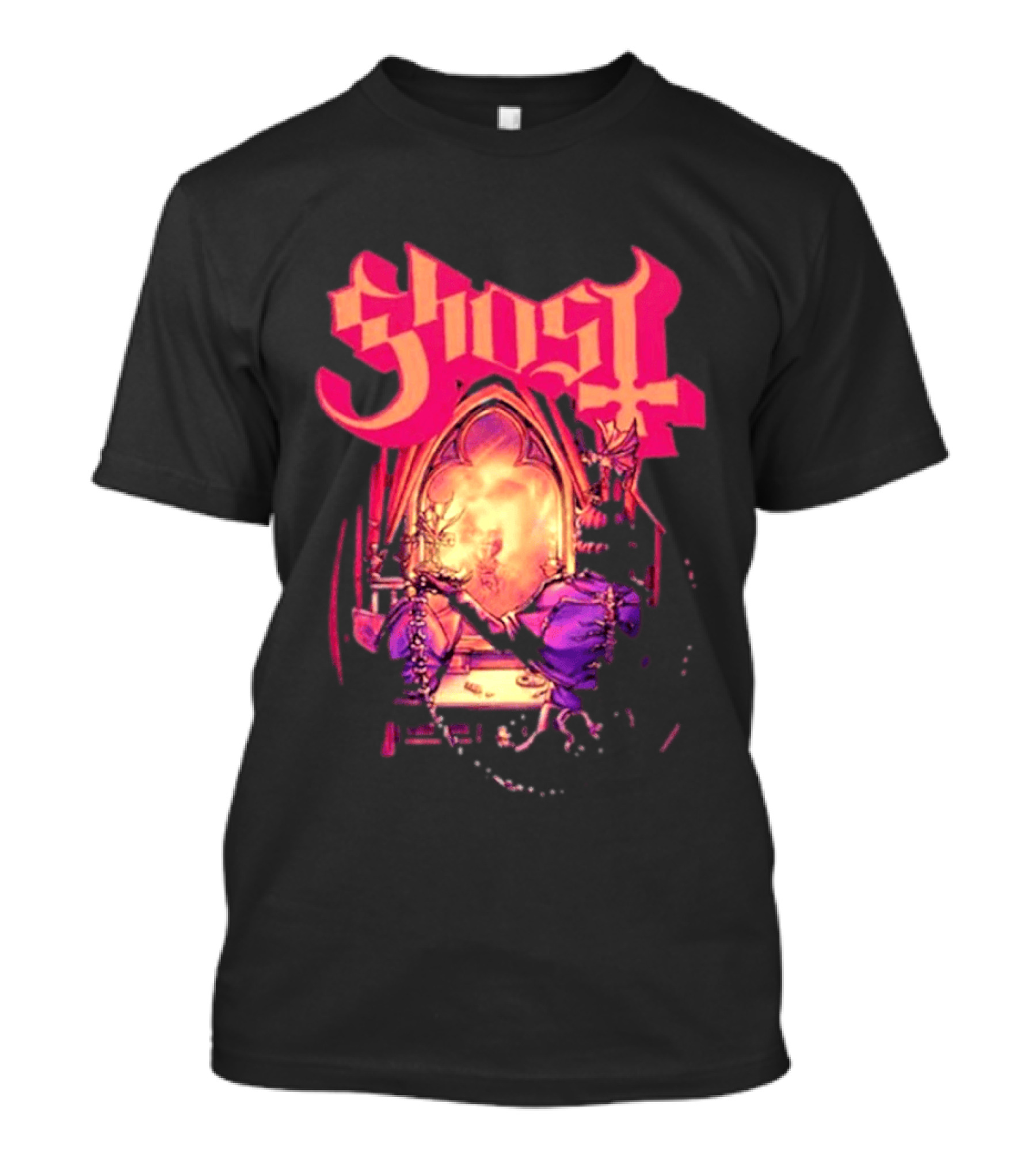 Ghost Band Summer 2026 Exclusive Dressing Room Gothic Mirror T-Shirt