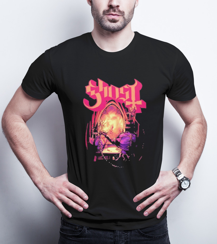 Ghost Band Summer 2026 Exclusive Dressing Room Gothic Mirror T-Shirt