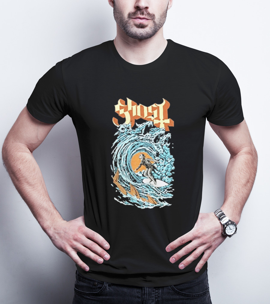 Ghost Band Summer 2026 Exclusive Papa Surf Muscle Wave T-Shirt
