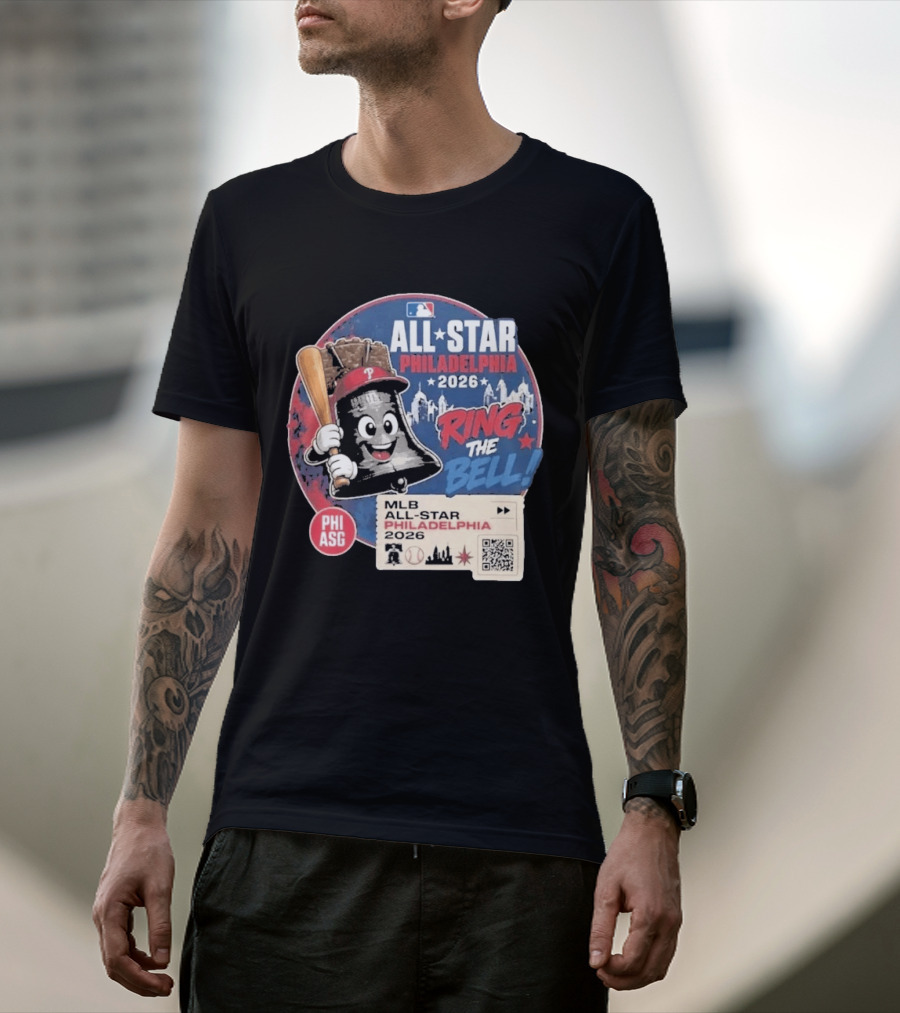 Philadelphia MLB All Star Game 2026 Ring The Bell Liberty Bell Baseball T-Shirt