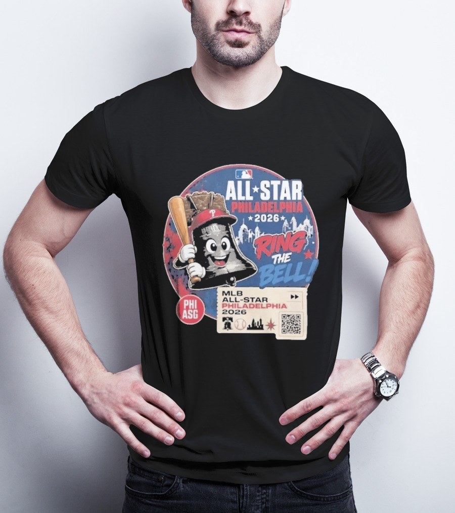 Philadelphia MLB All Star Game 2026 Ring The Bell Liberty Bell Baseball T-Shirt