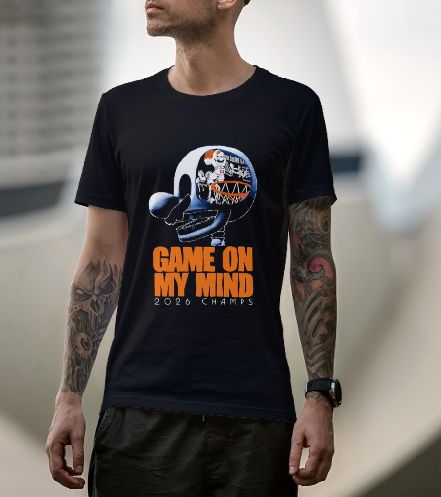 NY Knicks Mario Game On My Mind 2026 Champs T-Shirt