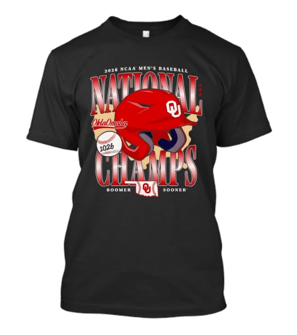2026 NCAA Men's Baseball National Champs Oklahoma Sooners OklaOmaha Boomer T-Shirt