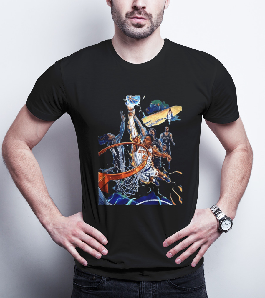 NBA Dunk NYC Knicks 2026 Showdown Championship Playoffs T-Shirt