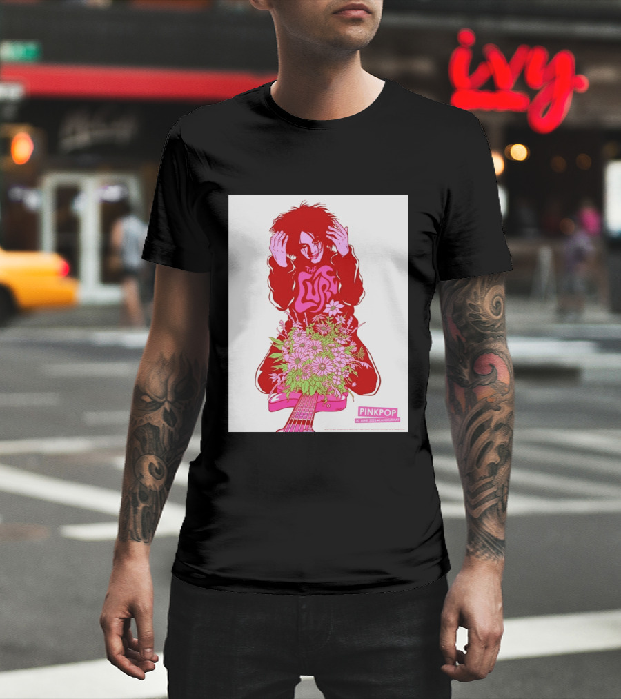 The Cure Pinkpop Festival Landgraaf Netherlands 20 June 2026 Exclusive Flowers And Guitar T-Shirt