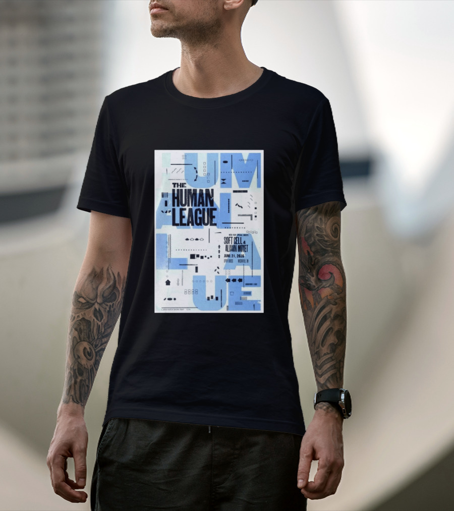 The Human League Soft Cell Alison Moyet June 21 2026 Nashville T-Shirt