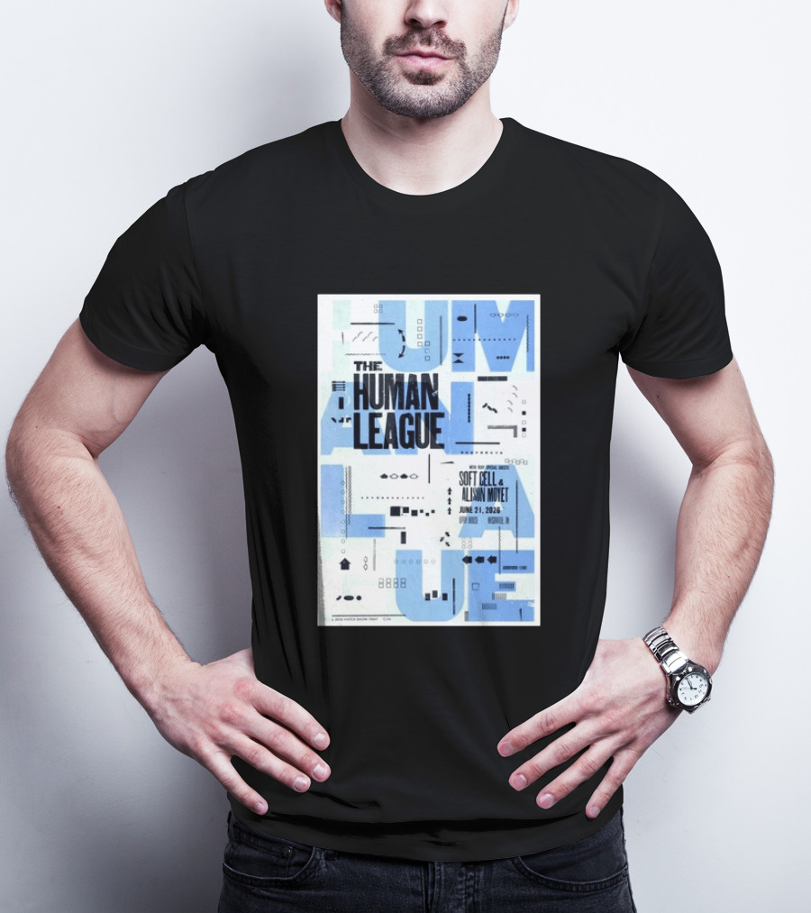 The Human League Soft Cell Alison Moyet June 21 2026 Nashville T-Shirt