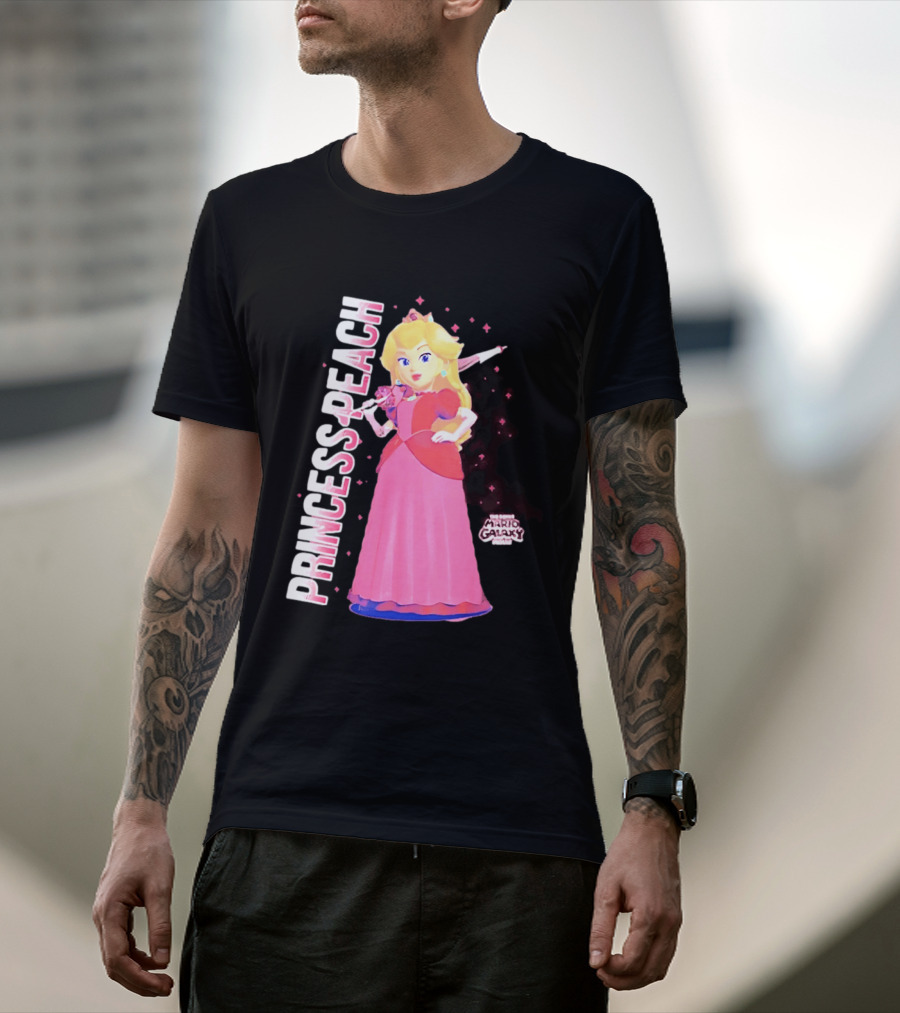 Super Mario Galaxy Movie Princess Peach Colorful Adventure T-Shirt