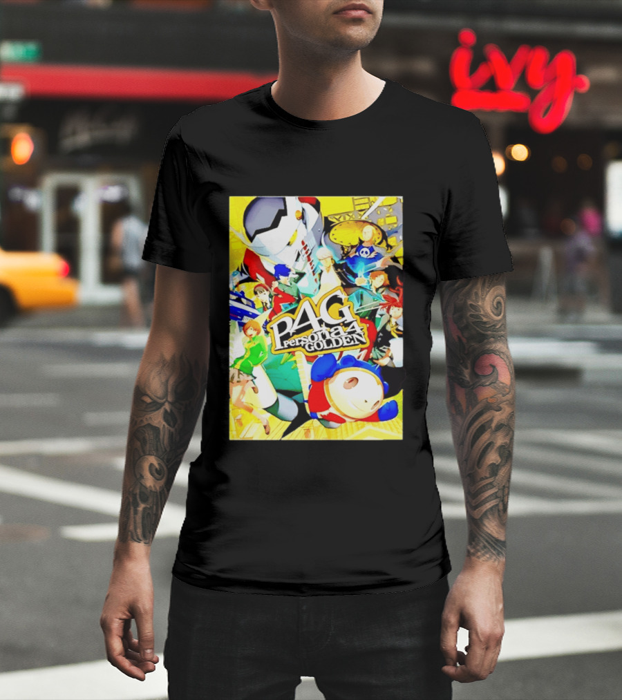 Persona 4 Golden P4G Main Cast Izanagi Teddie Kanji Naoto Chie Yosuke Yukiko Margaret T-Shirt