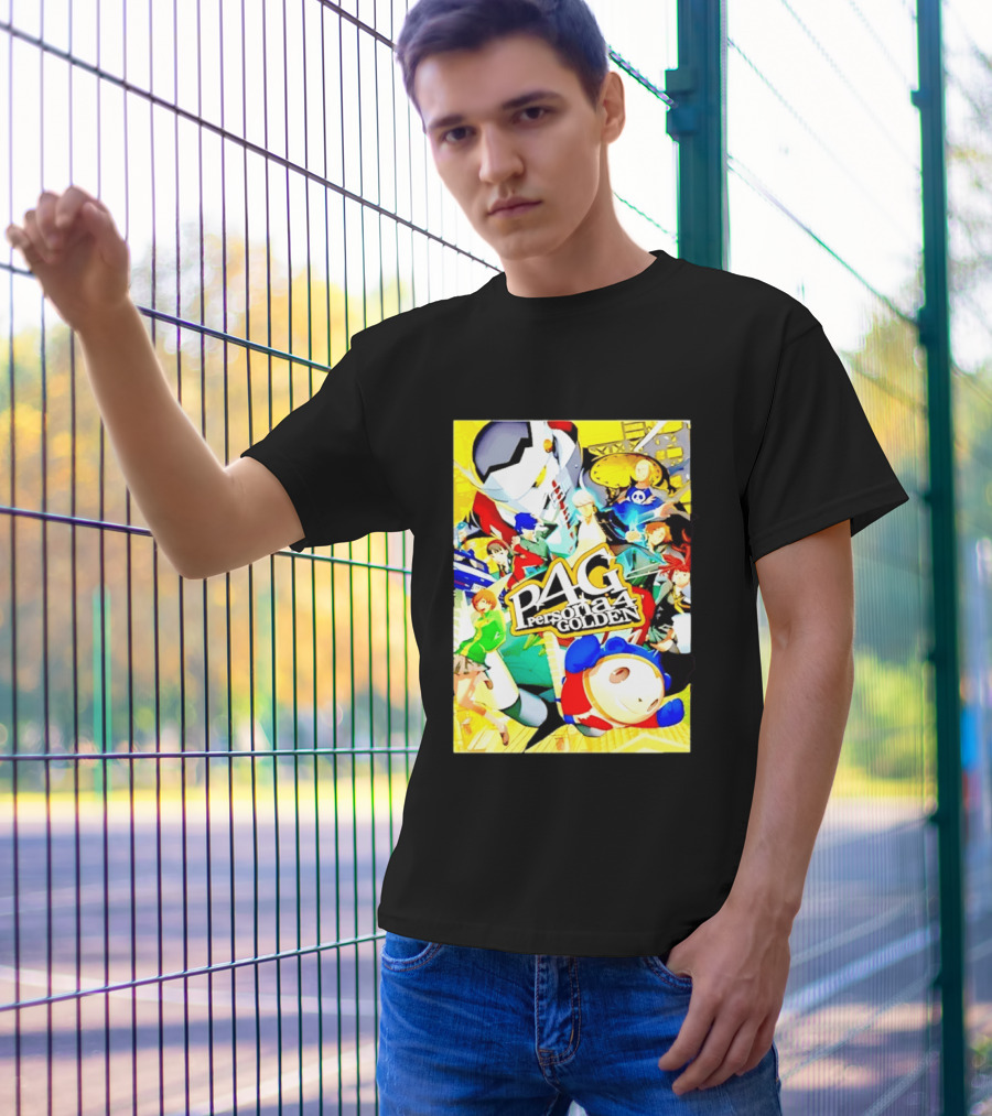 Persona 4 Golden P4G Main Cast Izanagi Teddie Kanji Naoto Chie Yosuke Yukiko Margaret T-Shirt