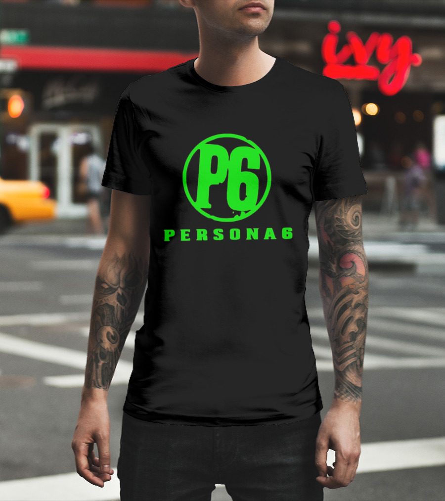 Persona 6 P6 Gaming Series Retro Green T-Shirt