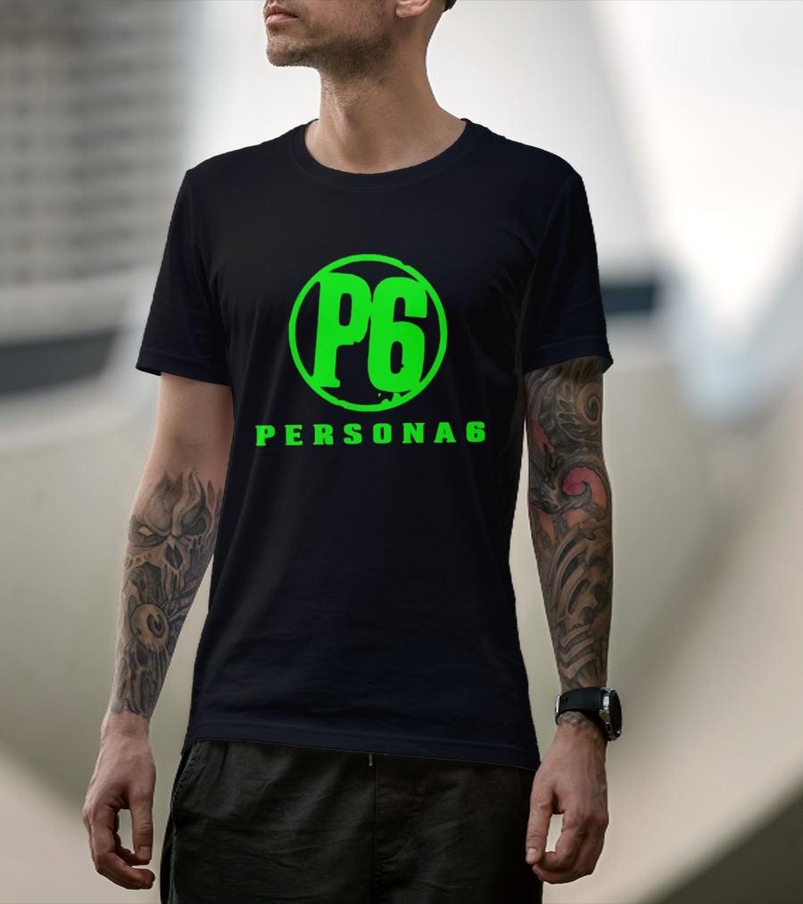 Persona 6 P6 Gaming Series Retro Green T-Shirt