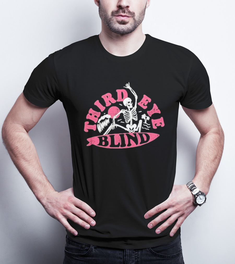 Third Eye Blind Skeleton Surfer T-Shirt
