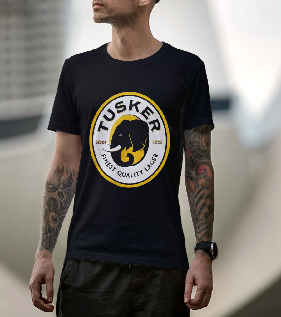 Tusker Elephant Finest Quality Lager Since 1922 T-Shirt