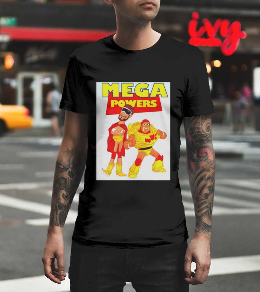 Randy Macho Man Savage Buzz Lightyear Hulk Hogan Toy Story WWE Mega Powers T-Shirt