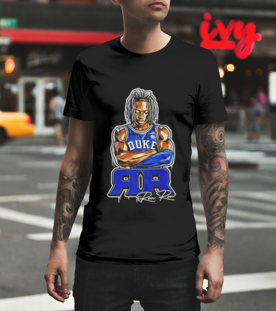 Ron Ron Deron Rippey Jr Duke Blue Devils Basketball Player T-Shirt