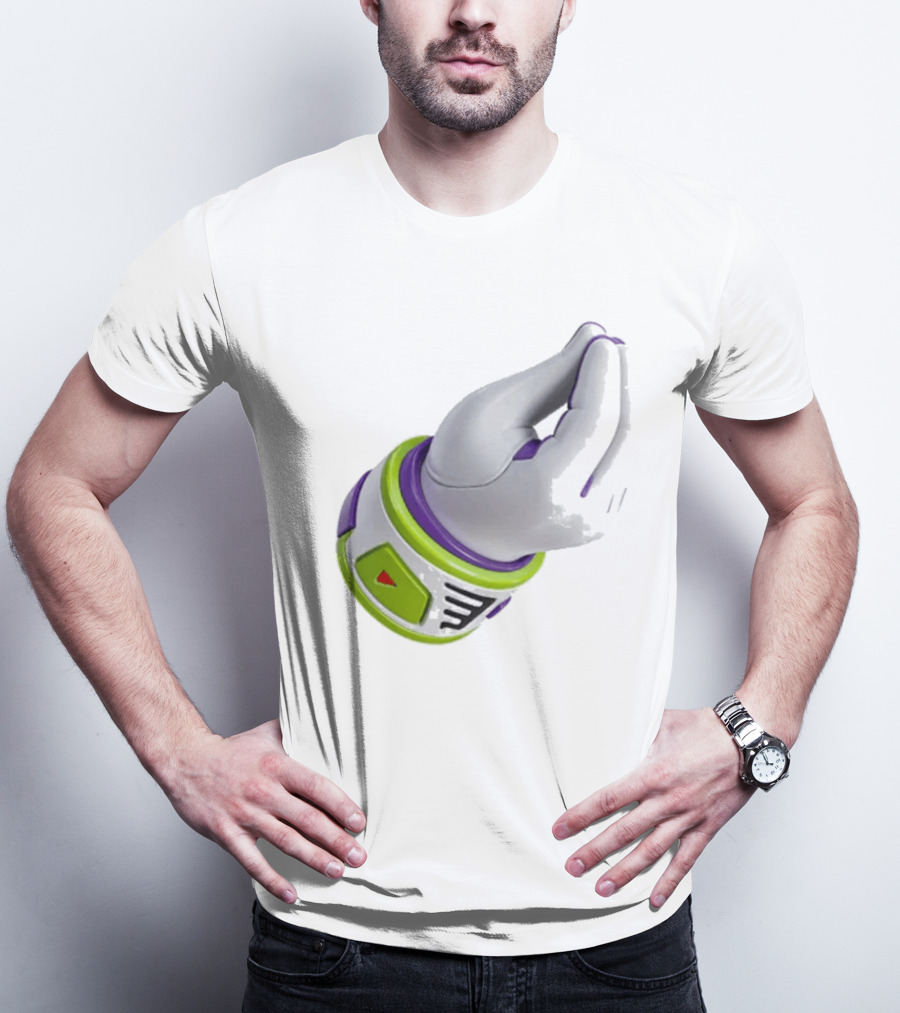 Buzz's Italian Hand Gesture Spacesuit Sleeve T-Shirt