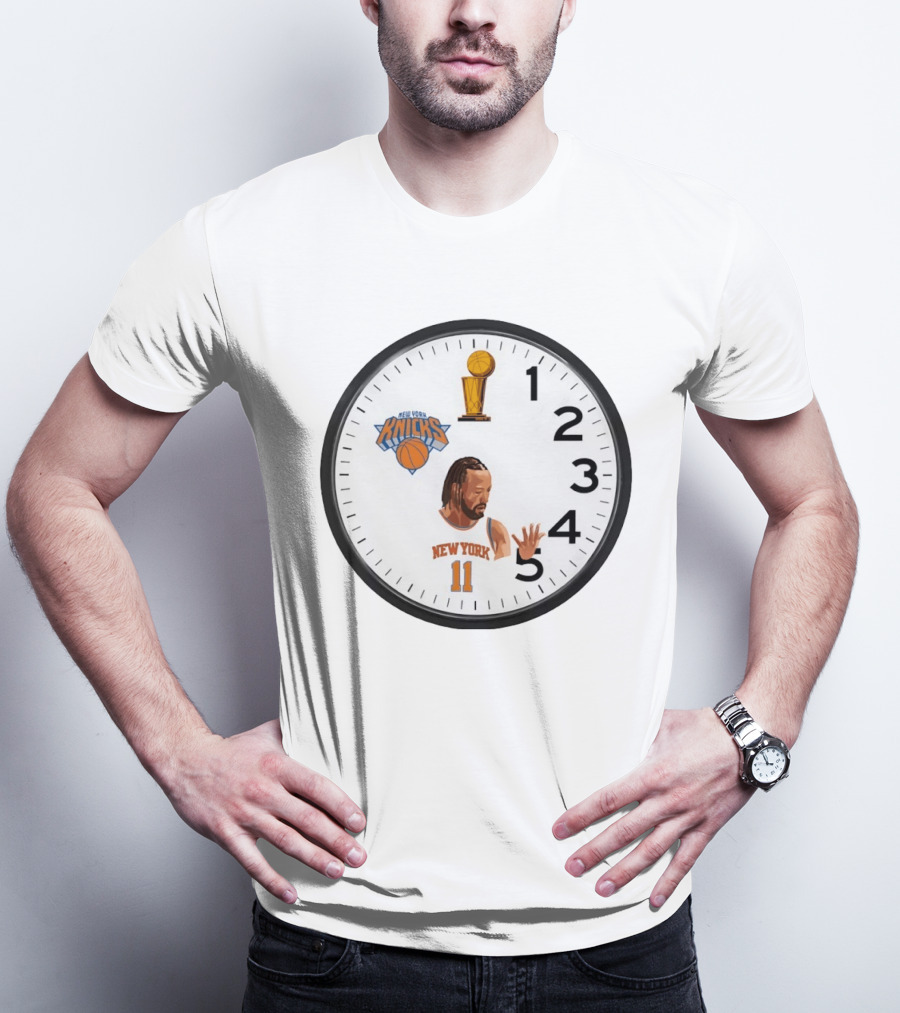 Knicks In 5 Jalen Brunson New York Time Basketball Trophy T-Shirt