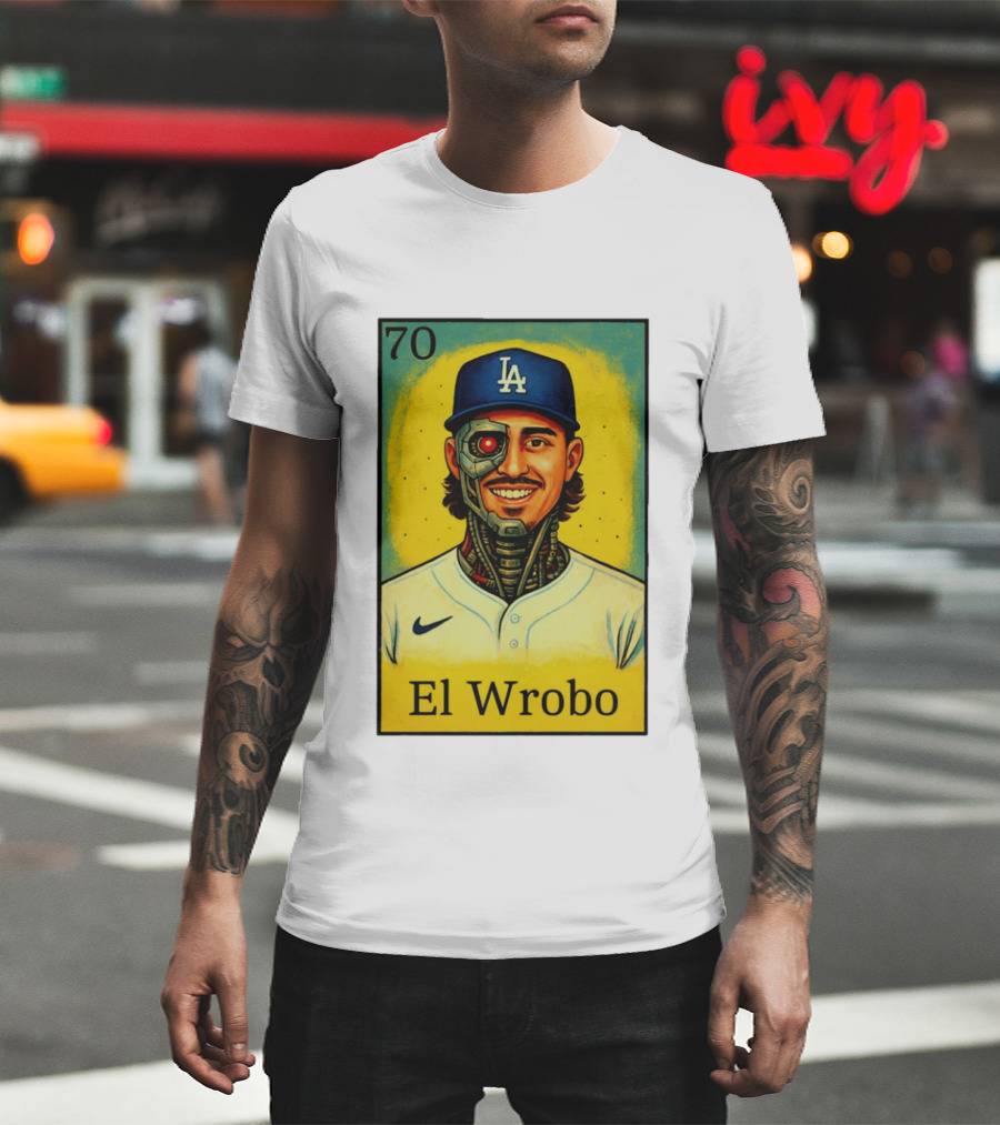 El Wrobo 70 Evan Phillips Los Angeles Dodgers T-Shirt