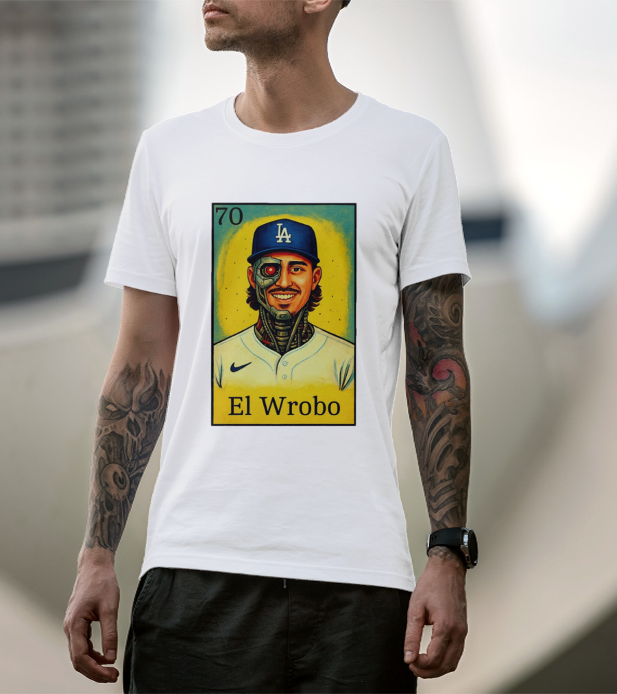 El Wrobo 70 Evan Phillips Los Angeles Dodgers T-Shirt