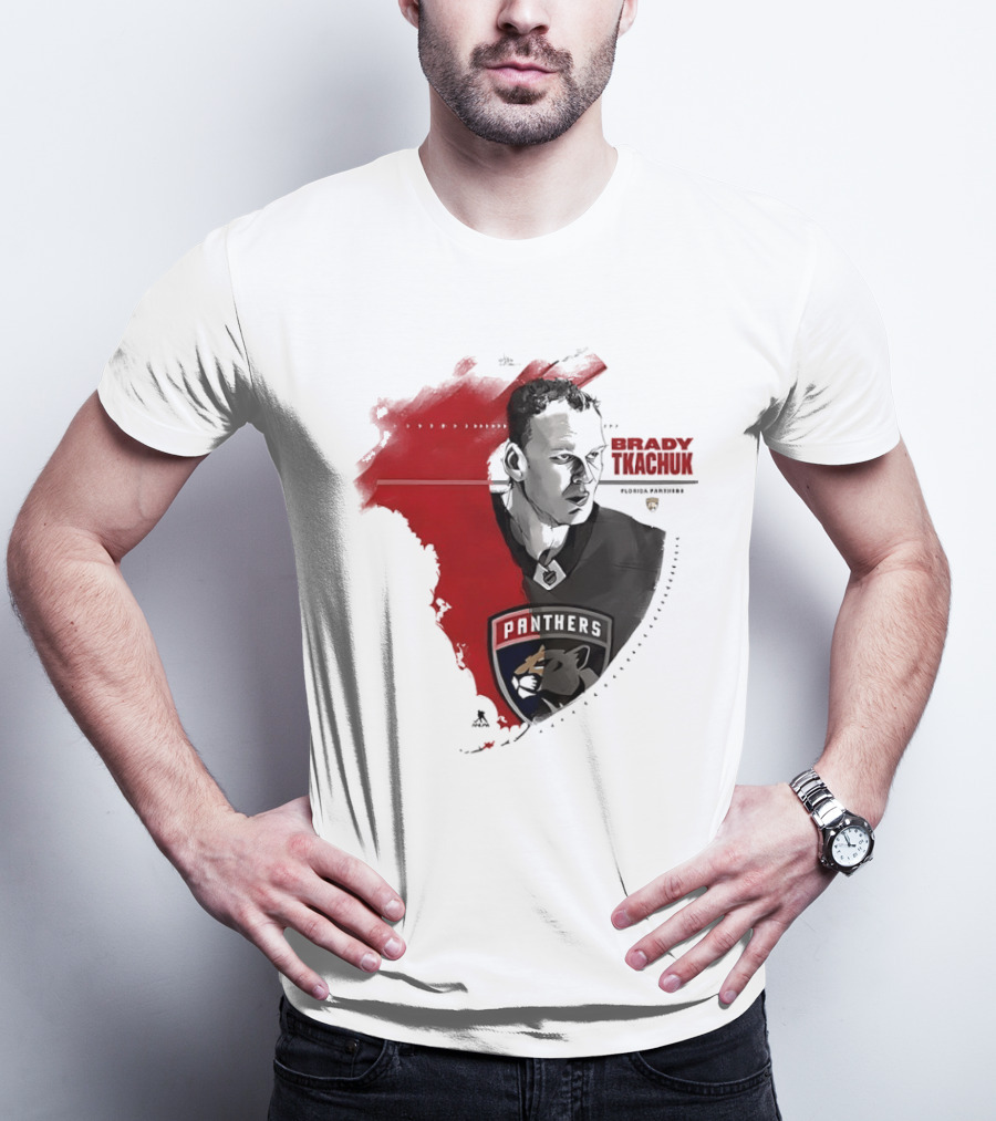 Florida Panthers Brady Tkachuk Portrait State Of Florida T-Shirt