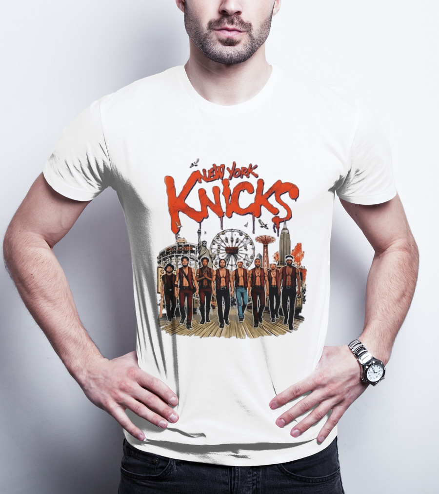 New York Knicks The Warriors Coney Island Gang Ferris Wheel Empire State Building T-Shirt