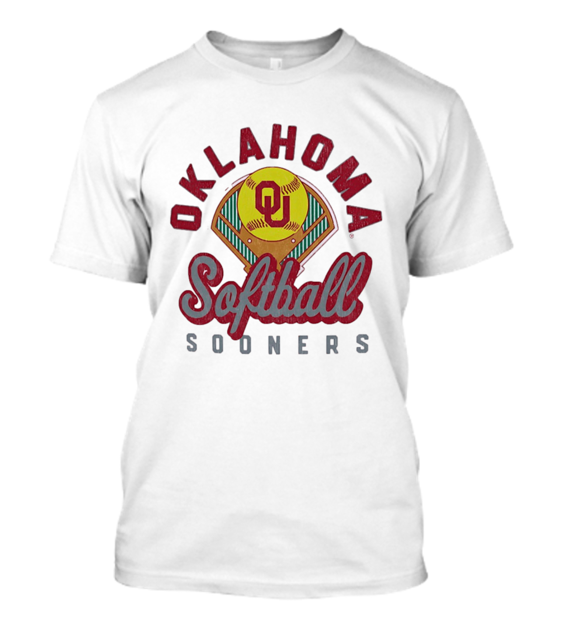 Oklahoma Sooners Softball Baseball Field Team T-Shirt