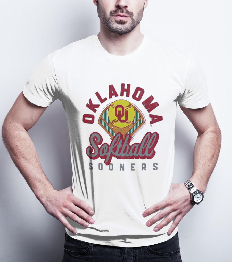 Oklahoma Sooners Softball Baseball Field Team T-Shirt