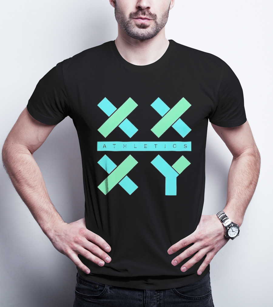 Athletics X Y Geometric Shapes Sports Abstract T-Shirt