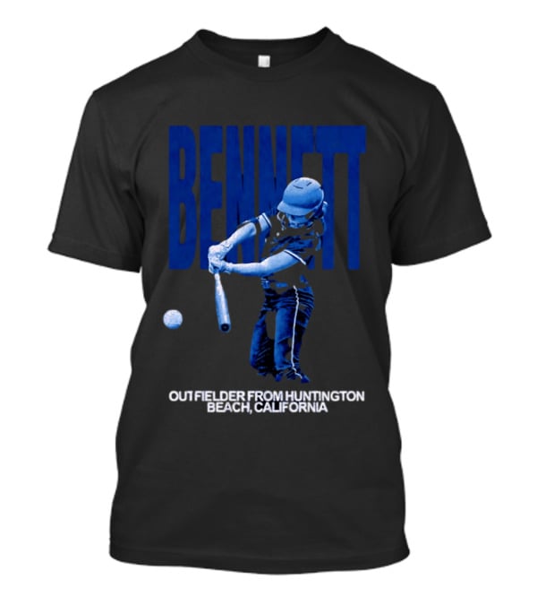 Bennett Outfielder Huntington Beach California Baseball Player T-Shirt