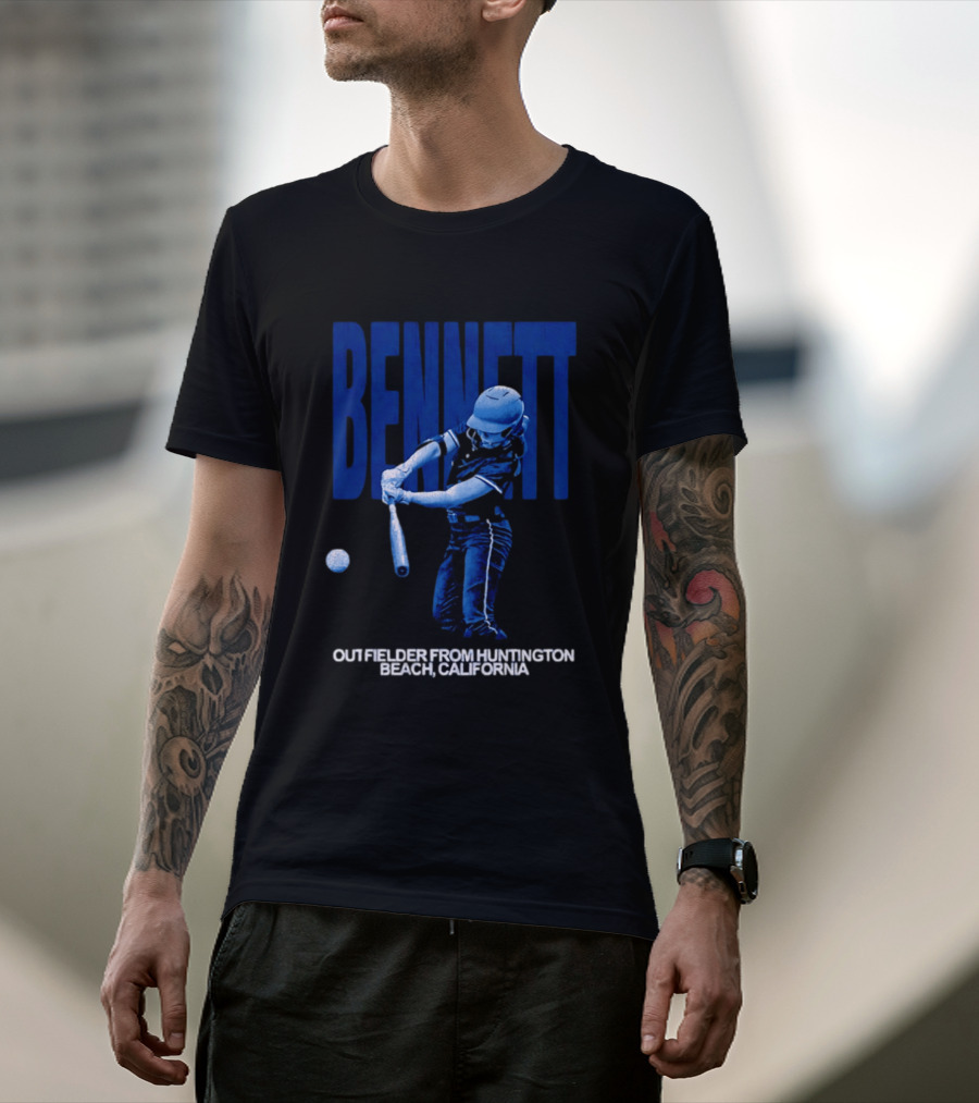 Bennett Outfielder Huntington Beach California Baseball Player T-Shirt
