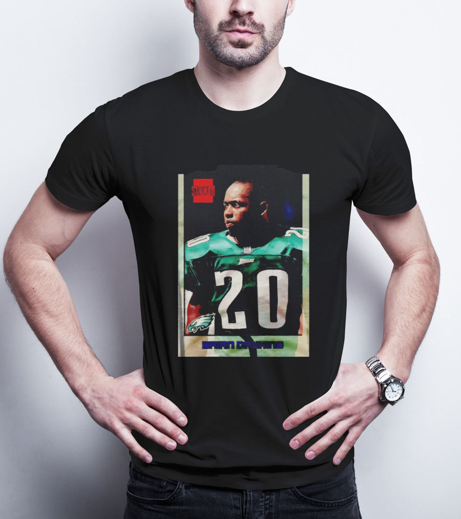 Brian Dawkins Philadelphia Eagles Stack 20 Trading Card T-Shirt