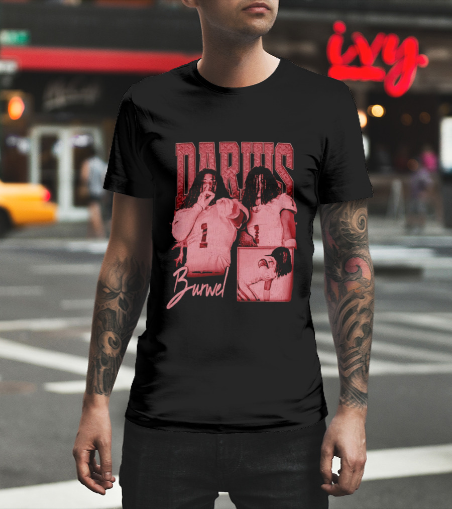 Darius Burwell Football Player Athlete Sports Number 1 T-Shirt