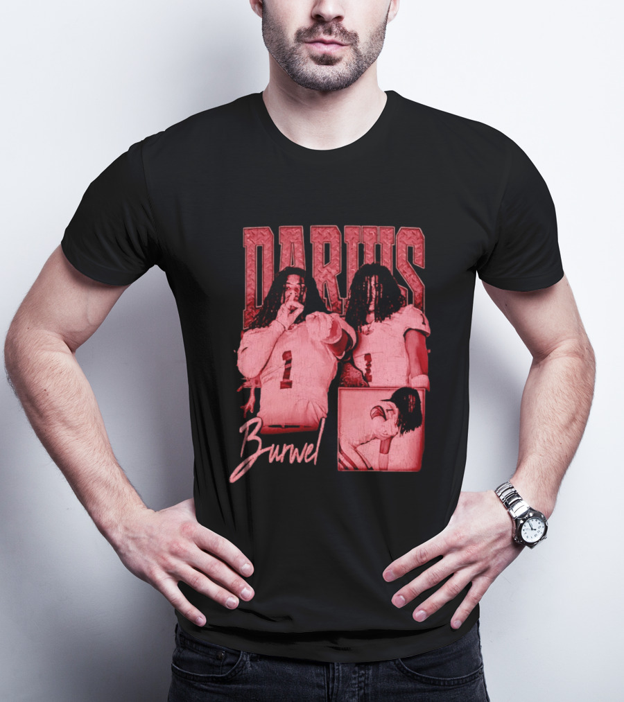 Darius Burwell Football Player Athlete Sports Number 1 T-Shirt