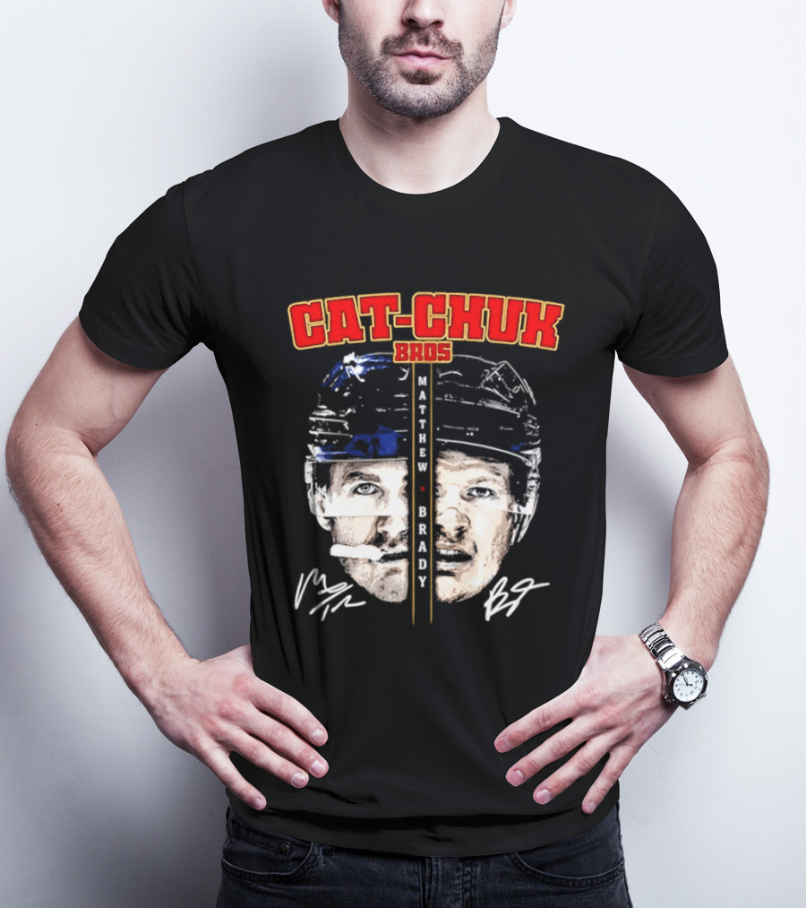 Florida Cat Chuk Bros Matthew Brady Tkachuk Signatures T-Shirt