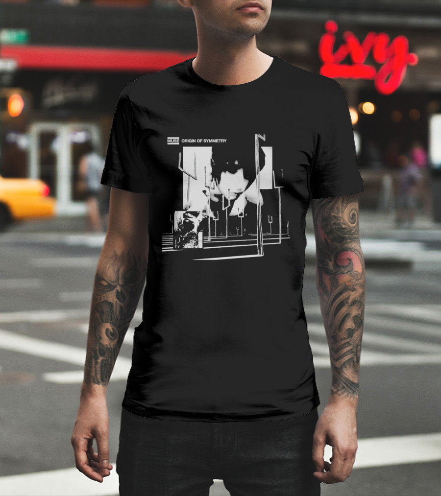 Muse Origin Of Symmetry Album Cover Forks Shadows T-Shirt