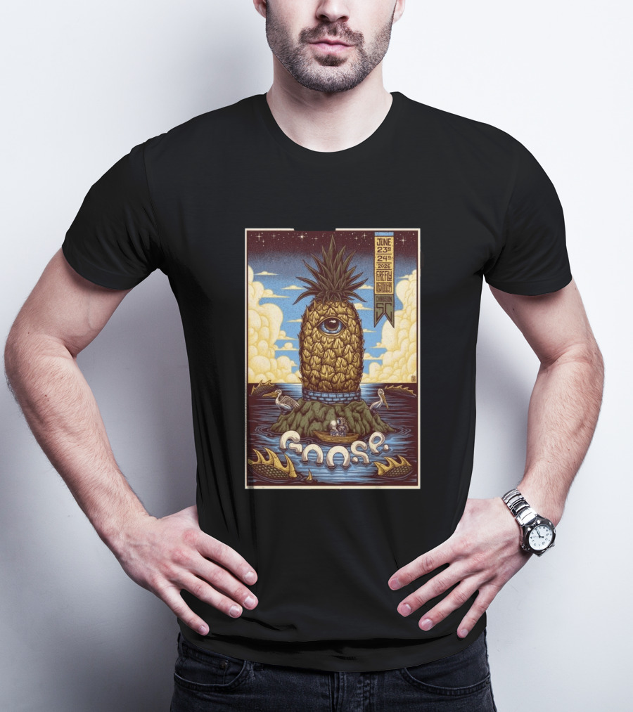 Goose June 23 24 2026 Firefly Distillery North Charleston SC Pineapple Eye Fantasy T-Shirt