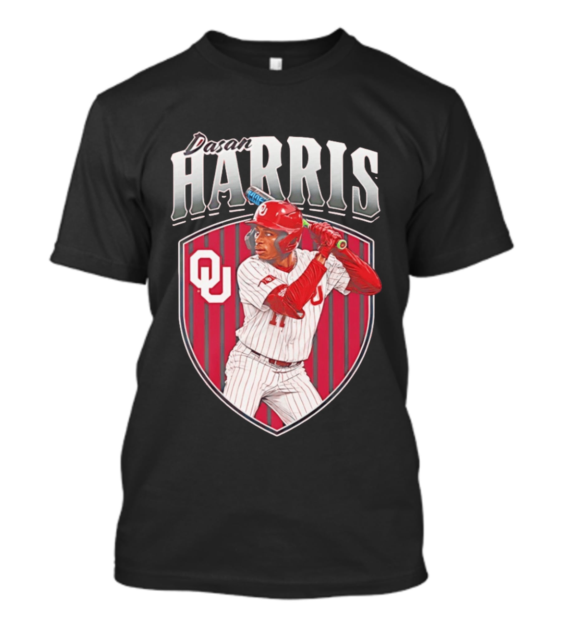 Dasan Harris Oklahoma Sooners Baseball OU T-Shirt